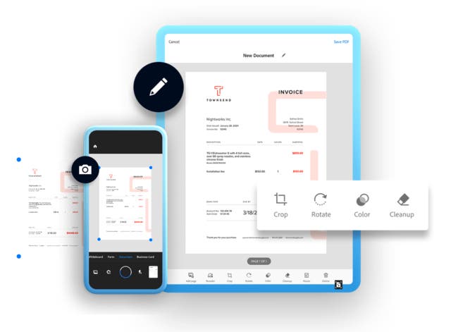 Scan to PDF: Scan documents with a free scanner app | Adobe Acrobat