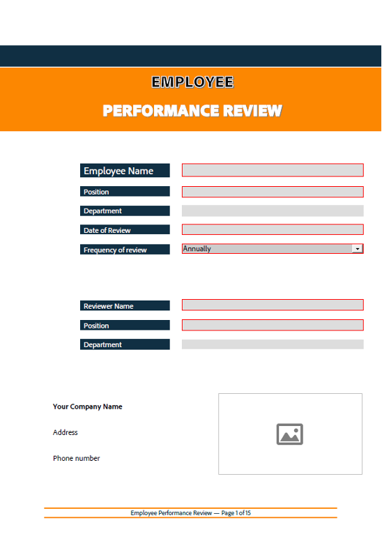 How to create an employee performance review template + free ...