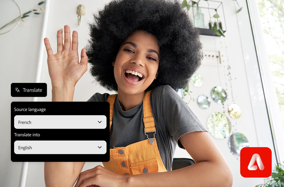 Translate French to English Online with AI - Adobe Firefly