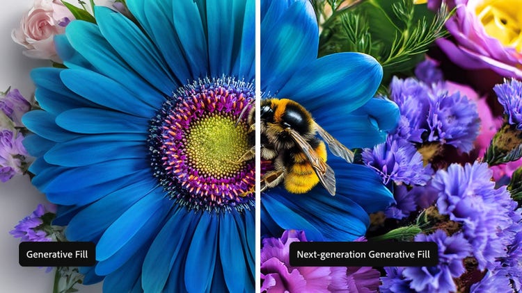 Remplissage génératif - Remplissage d’images optimisé par l’IA - Adobe ...