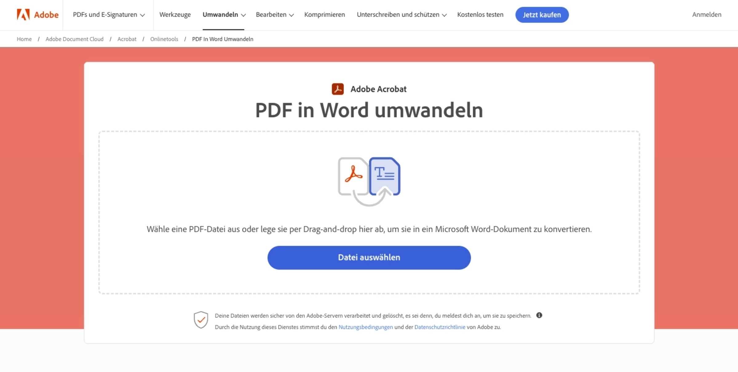 Pages-Datei öffnen und umwandeln. | Adobe