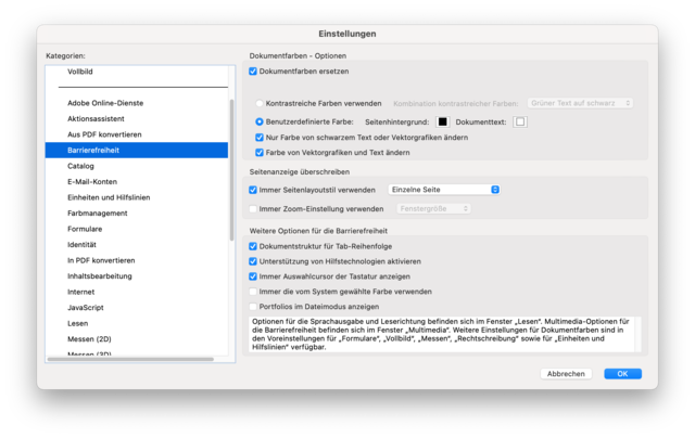 Kontrast einer PDF-Datei erhöhen | Adobe Acrobat