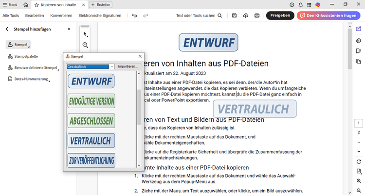PDF-Stempel erstellen – so funktioniert‘s