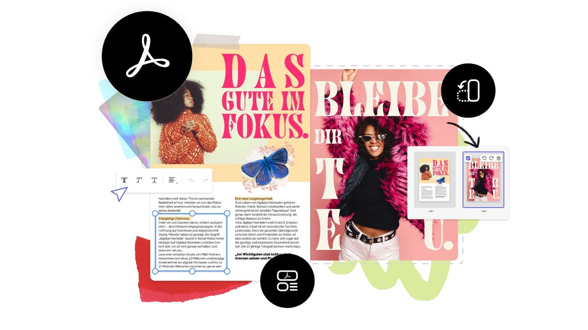 Neue PDF-Funktionen für Adobe Express.