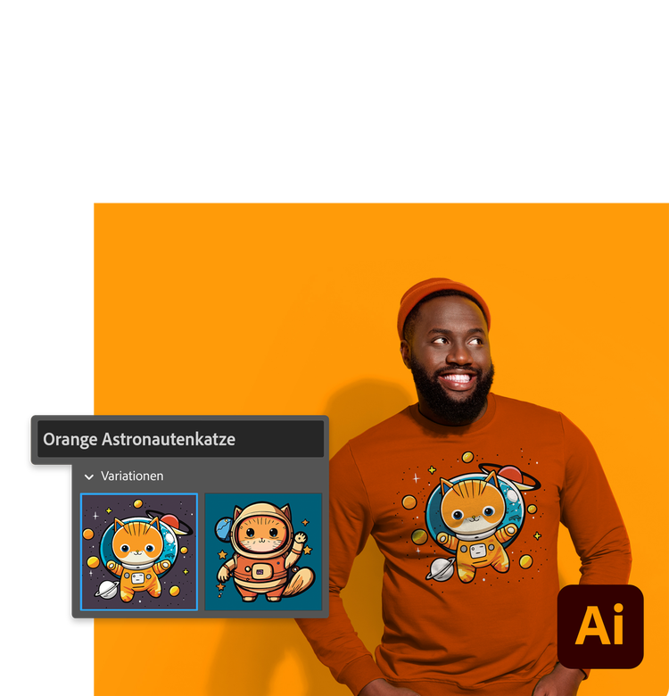 Jetzt in Adobe Illustrator: KI-Features auf Basis von Adobe Firefly.