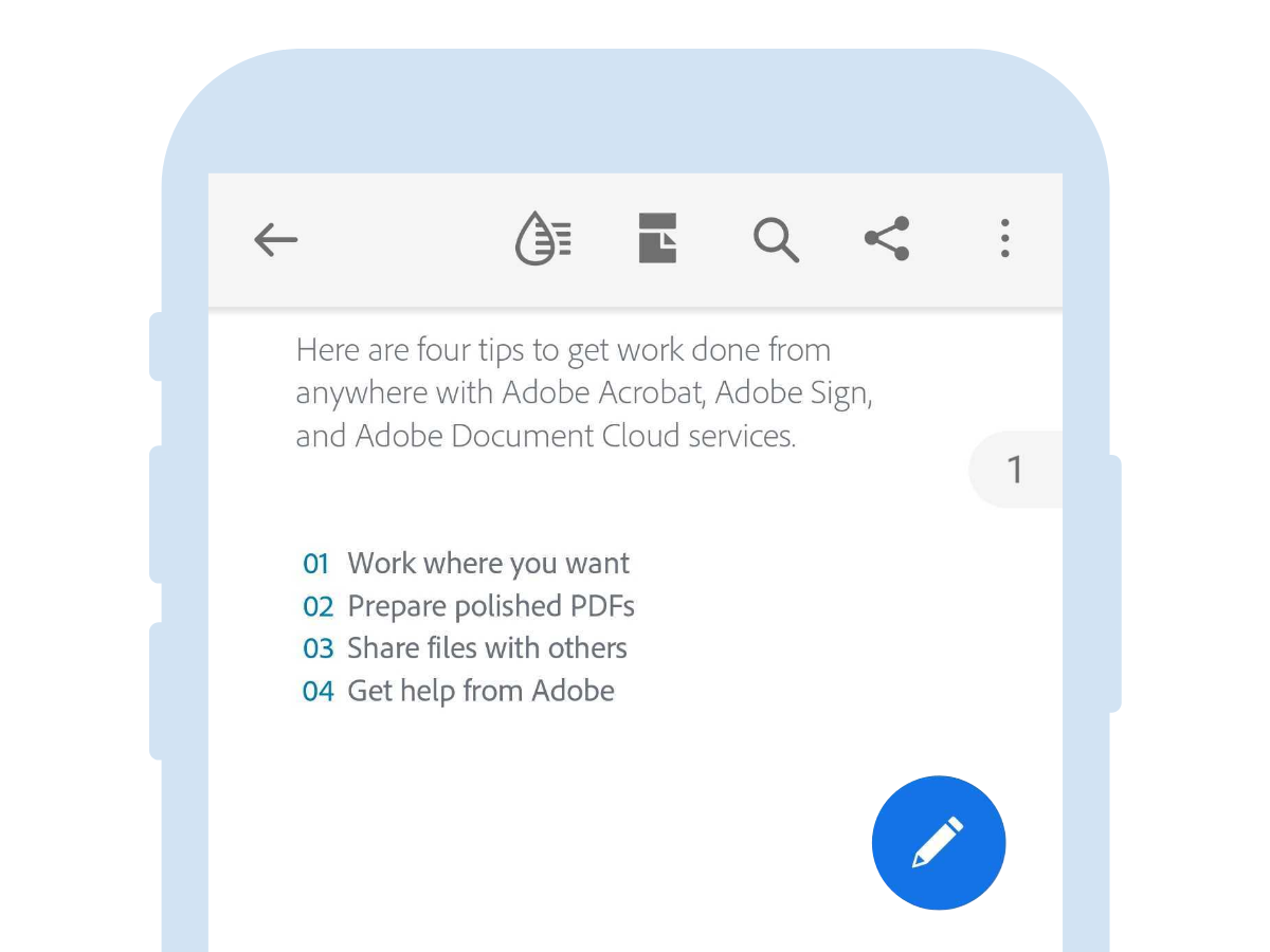 Modify PDFs — Acrobat for Android Help