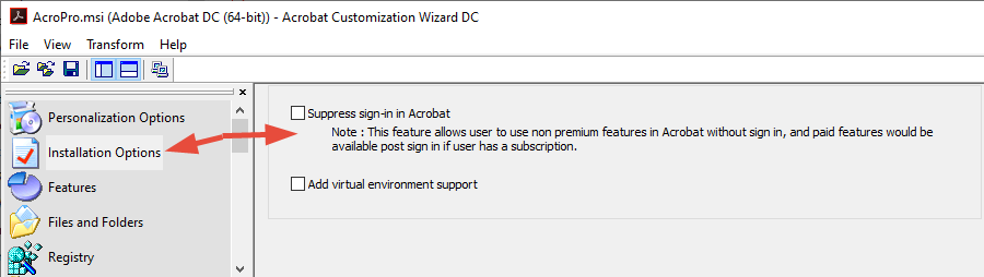 64-bit Unified App Installer — Acrobat Desktop Windows Deployment