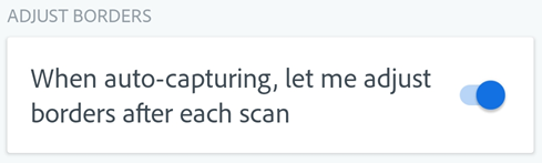 Settings — Adobe Scan for Android