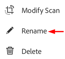 Working with Scans — Adobe Scan Mobile Help