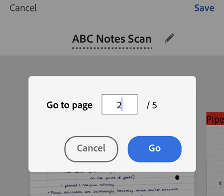 Modify your scans — Adobe Scan for iOS