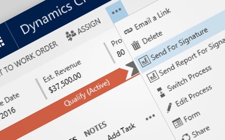 Adobe & Microsoft Dynamics 365 integration til salg | Adobe Acrobat Sign