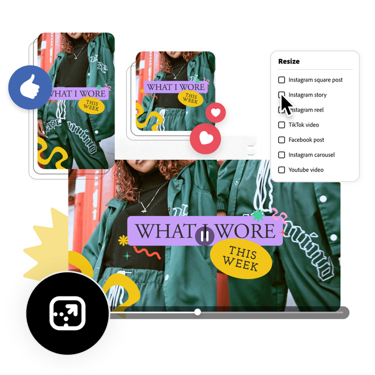 Crea un vídeo publicitario en línea gratis | Adobe Express