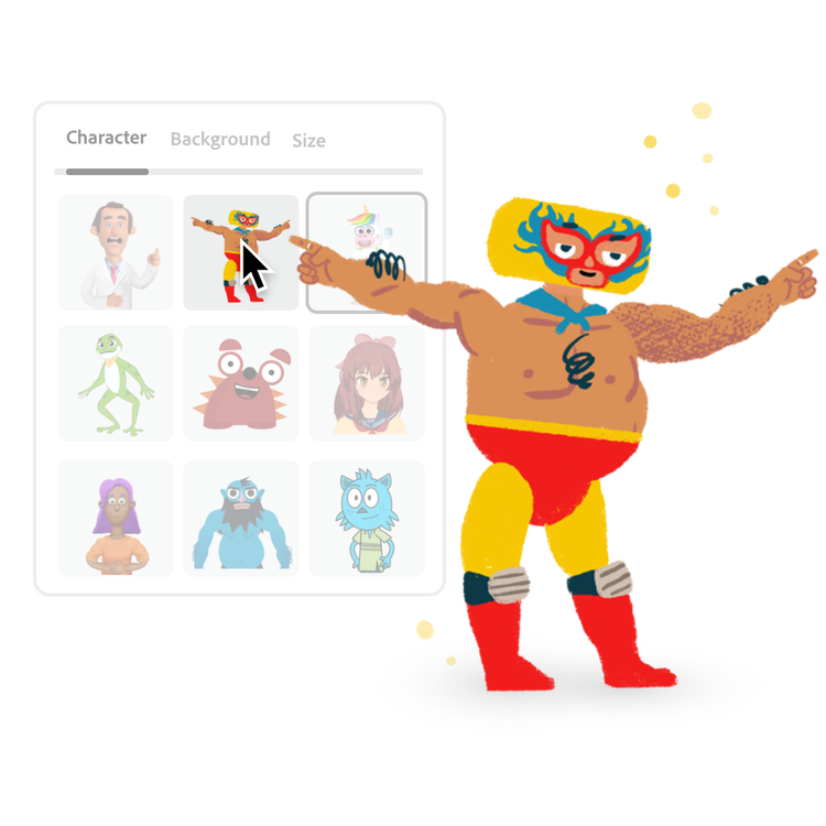 Generador de animaciones gratuito: crea vídeos animados | Adobe Express