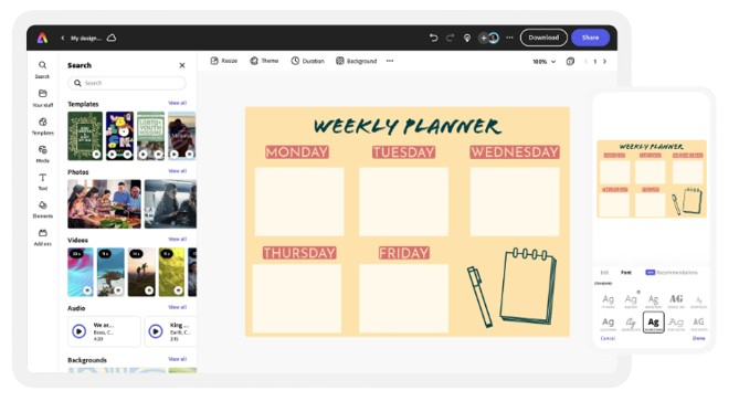 Make Your Own Planner Online for Free | Adobe Express