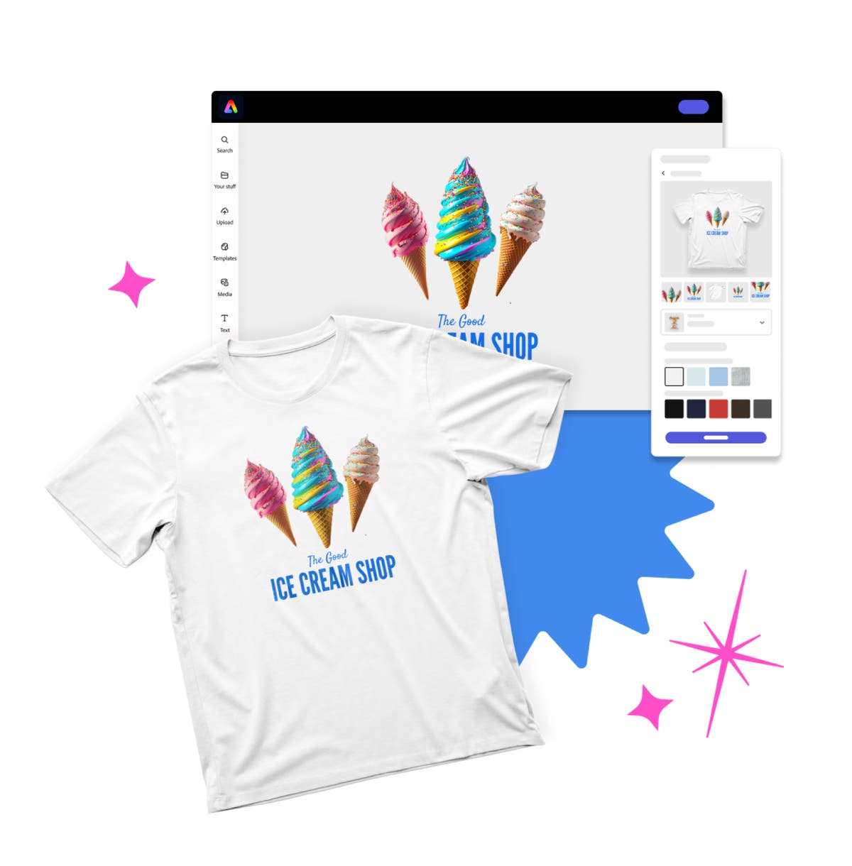 Design Custom T-shirts for Free with Online Templates | Adobe Express