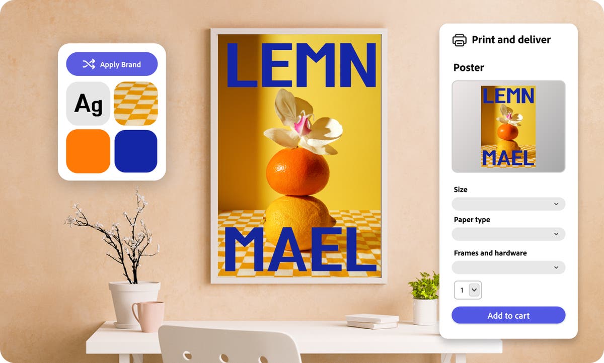 Custom Poster Printing Online | Adobe Express