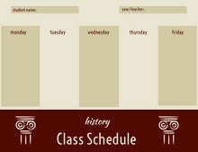 Free Online Customizable Class Schedule Maker | Adobe Express