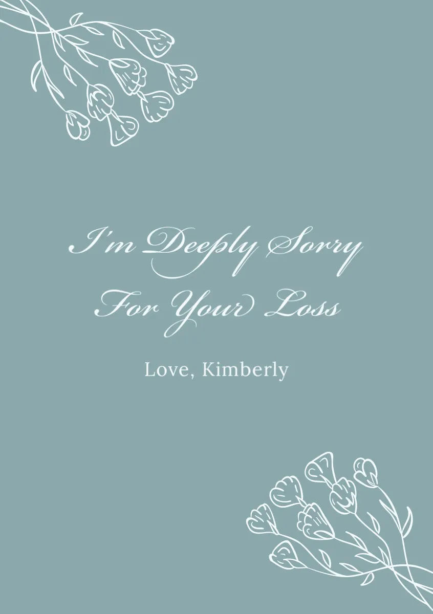 Messages of Condolence for Sympathy Cards | Adobe Creative Cloud Express