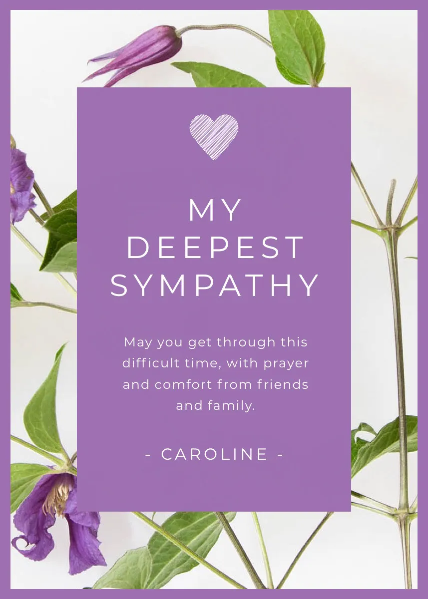 Messages of Condolence for Sympathy Cards | Adobe Creative Cloud Express