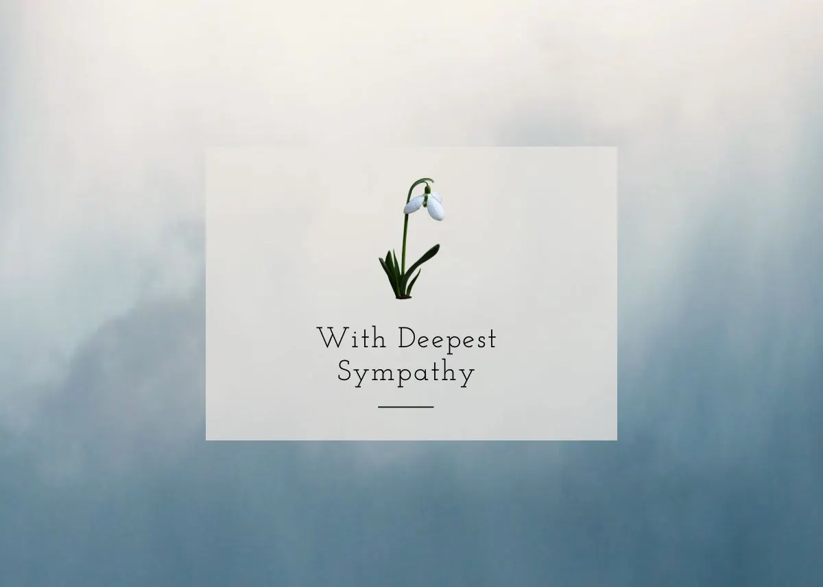 Messages of Condolence for Sympathy Cards | Adobe Creative Cloud Express