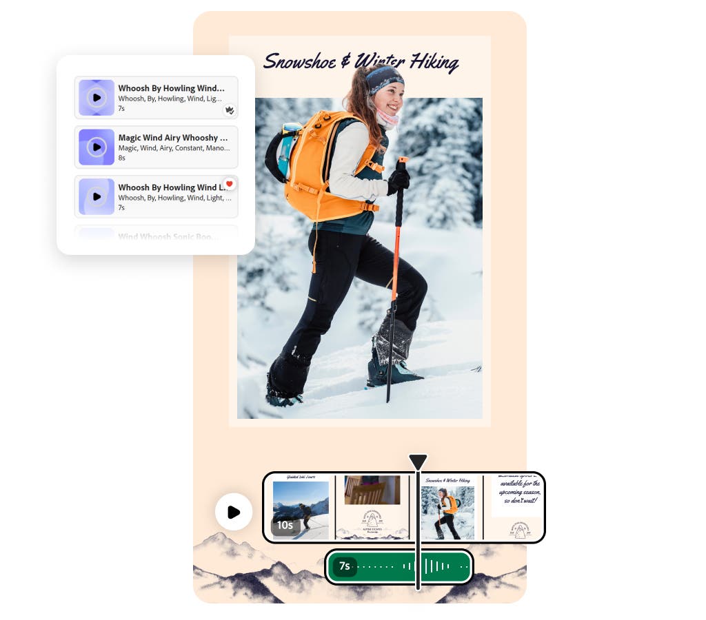 Add a Wind Sound Effect for Free | Adobe Express
