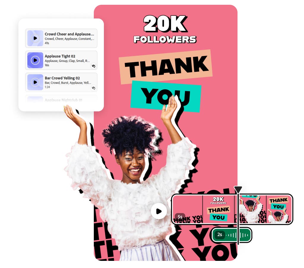 Add an Applause Sound Effect for Free | Adobe Express