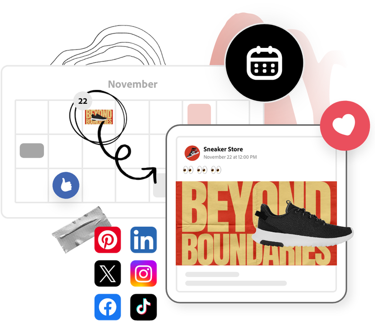 Free Social Media Content Planner: Social Media Scheduling Tool | Adobe ...