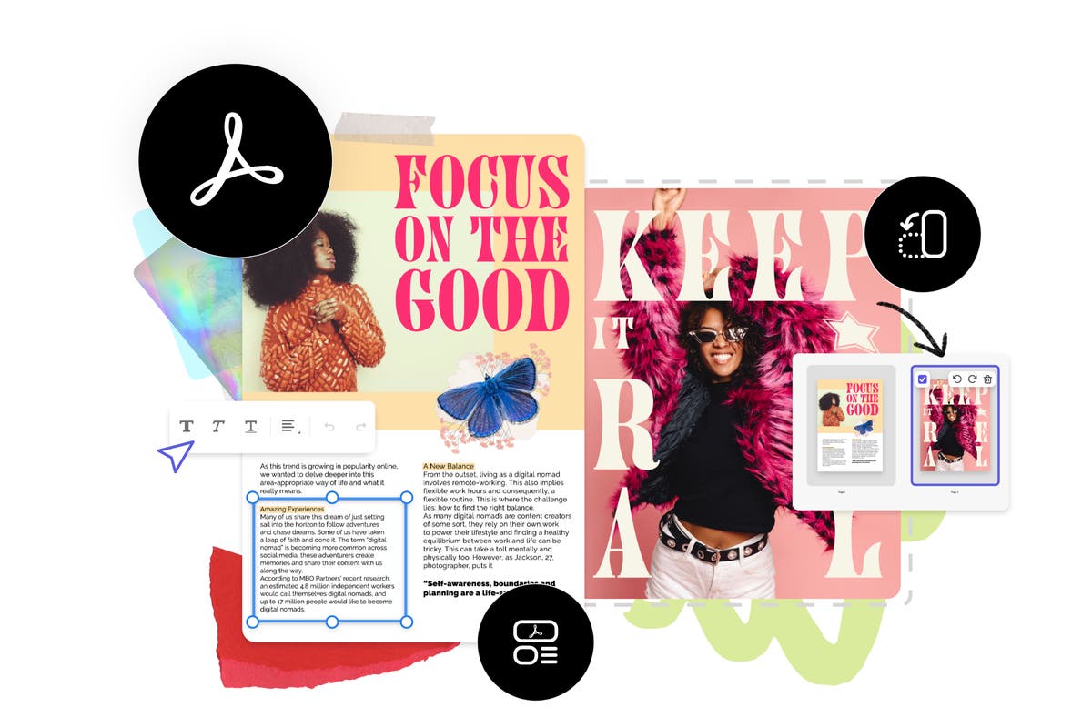 New Adobe Express PDF features.