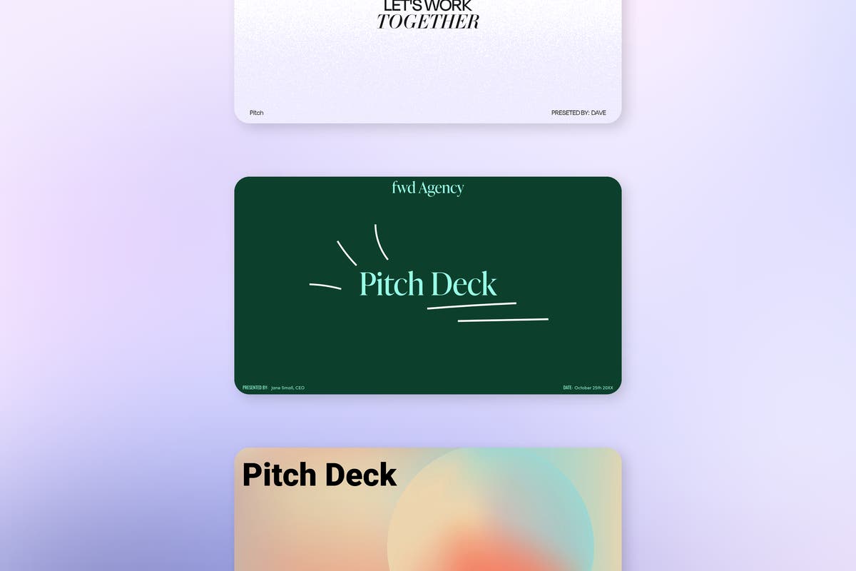 What is a pitch deck — examples and templates to create yours today