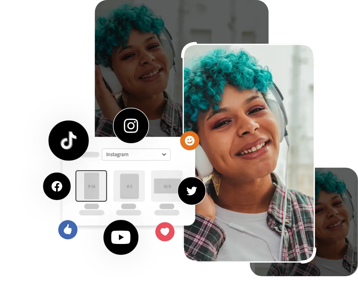 Explore Adobe Express features.