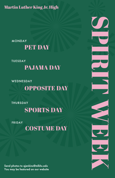 Cool Spirit Week Ideas