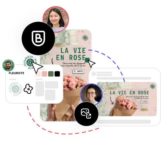 Créez de superbes illustrations, pages web et vidéos en quelques minutes.