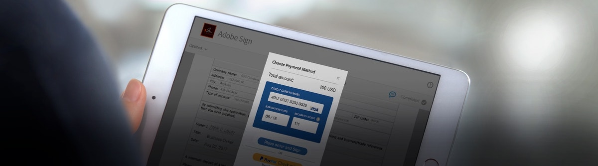 Pagos en un solo paso e integraciones de firma | Acrobat Sign