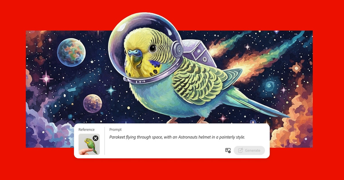 Pembuat potret hewan peliharaan kecerdasan buatan – Adobe Firefly