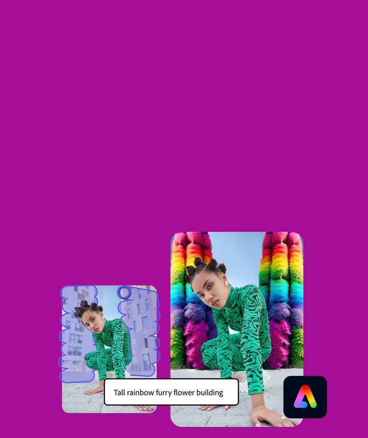 Adobe Express, powered by Firefly.