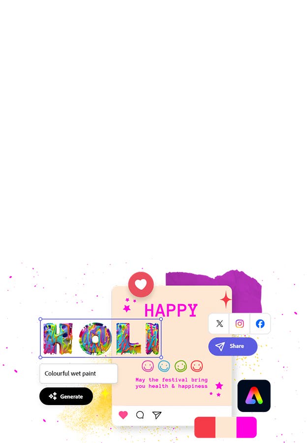 Express your creativity this Holi!