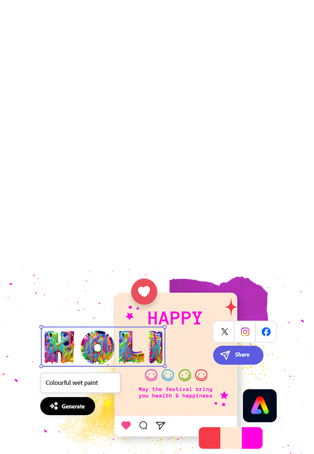 Express your creativity this Holi!