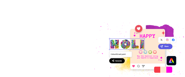 Express your creativity this Holi!