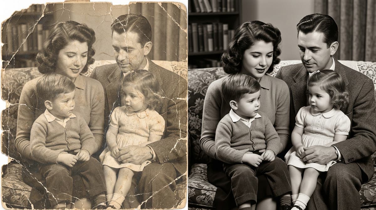 Restore Old Photos with AI Precision - Adobe Firefly