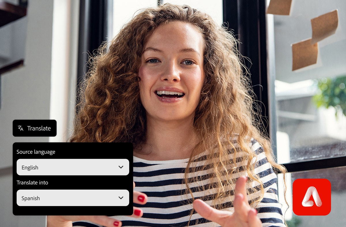 Translate English To Spanish Audio Online - Adobe Firefly