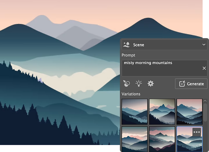 Text to Vector Graphic - AI vector generator - Adobe Illustrator