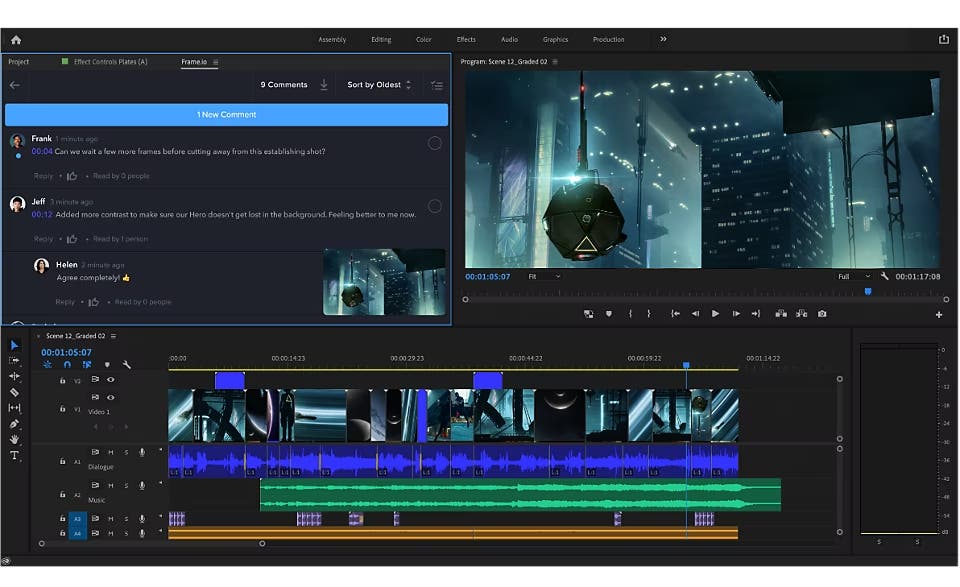 Collaborative video editing software - Adobe