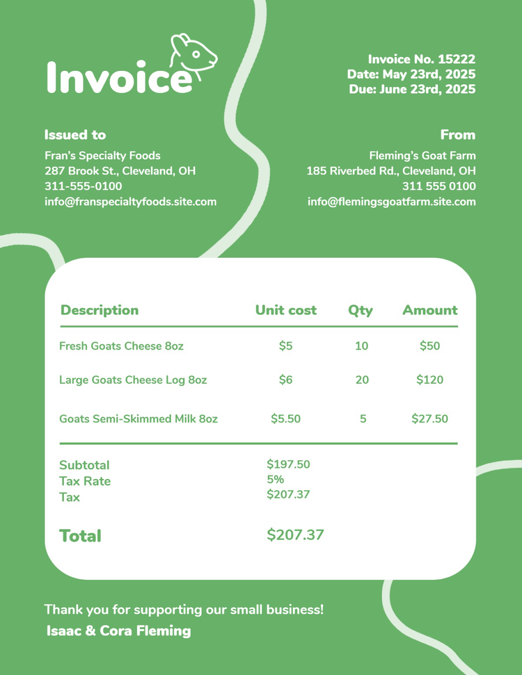 Generatore di fatture personalizzate con modelli online: creare fatture ...