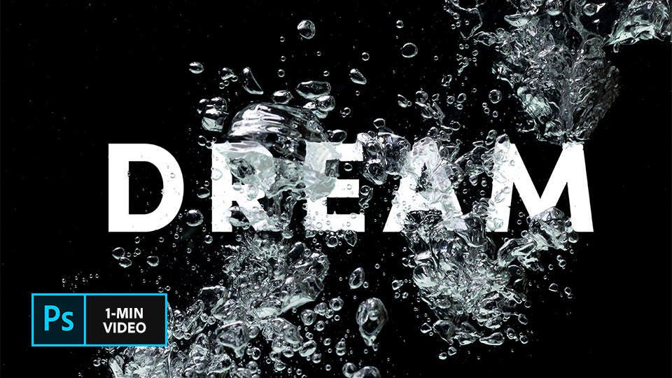 Make an underwater text effect in Photoshop - Adobe