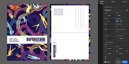 Software sa pagdisenyo ng postcard | Adobe InDesign