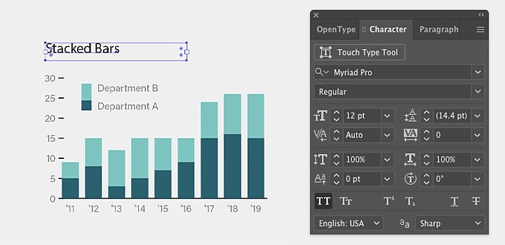 Design professional charts and graphs | Adobe Illustrator
