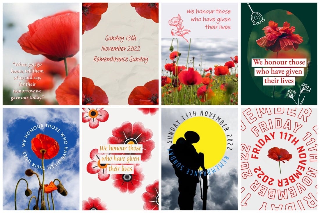 Posters with Remembrance Day Quotes | Adobe Express UK