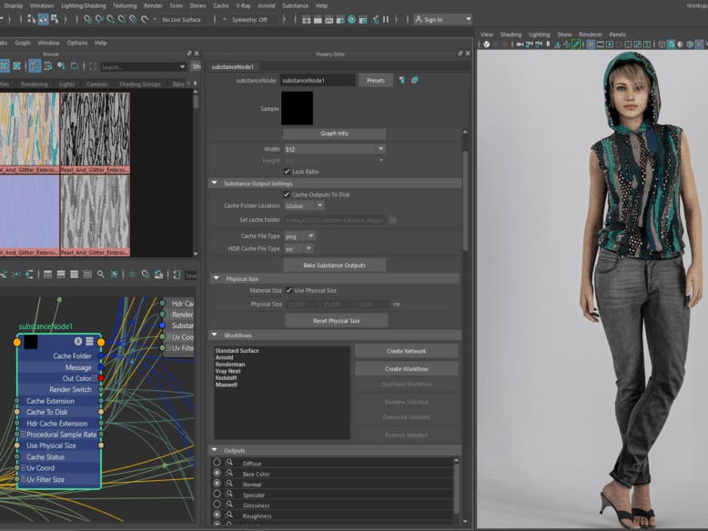Substance 3D Plugin cho Maya – Adobe Substance 3D